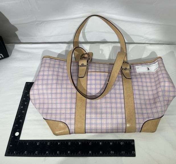 COACH EST. 1941 #M3Q-7579 VINTAGE PLAID HANDBAG PURSE - Bentley ...