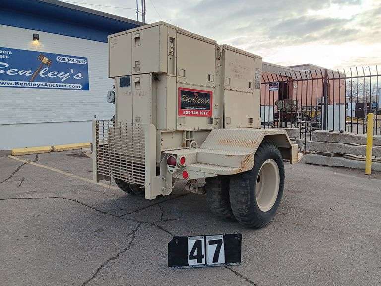 GENERATOR SET, MODEL: MEP-006A, DIESEL ENGINE, 707 HOURS, TAN, 60KW/50 ...