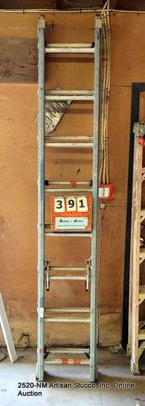 BLUE FIBERGLASS 16' EXTENSION LADDER - Bentley & Associates, LLC