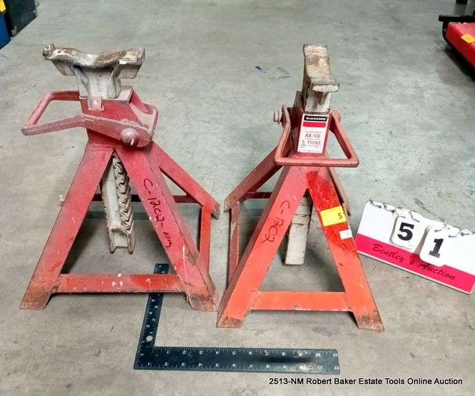 BLACK HAWK AX-50 5-TON JACK STANDS (2X MONEY) - Bentley & Associates, LLC