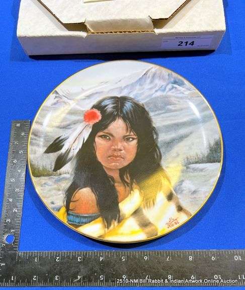 YOUNG CRAZY HORSE BY PERILLO PLATE - Bentley & Associates, LLC