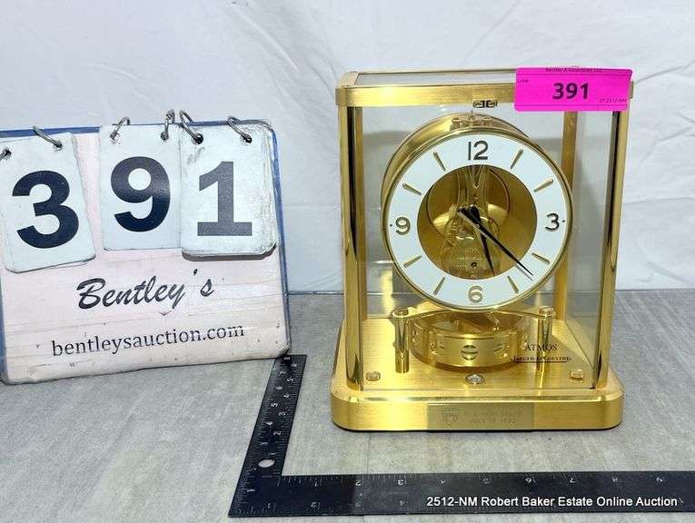 1980'S JAEGER-LE COULTRE ATMOS CLOCK 540 BY: AEG SWISS MADE MANTEL GOLD ...