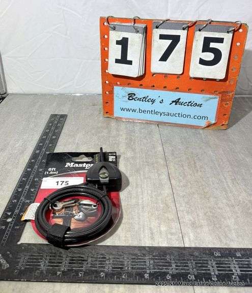 MASTER LOCK 6' PYTHON ADJUSTABLE LOCKING CABLE - Bentley & Associates, LLC