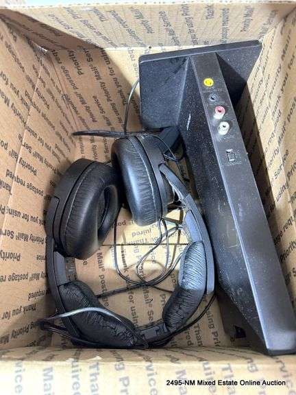 BOX: SONY TMR-RF985R WIRELESS HEADPHONES - Bentley & Associates, LLC