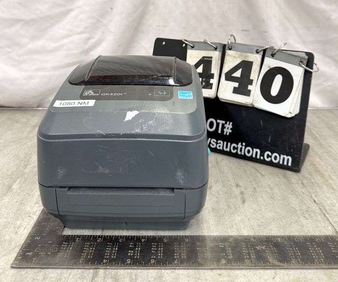 ZEBRA GX430T PRINTER - MISSING CORD - Bentley & Associates, LLC