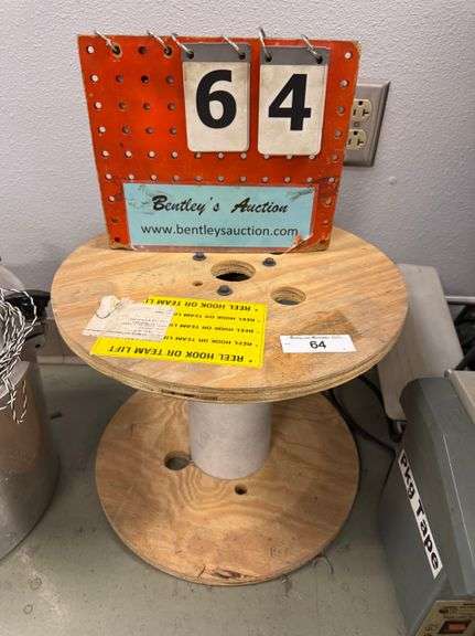 SMALL EMPTY WOOD WIRE SPOOL - Bentley & Associates, LLC