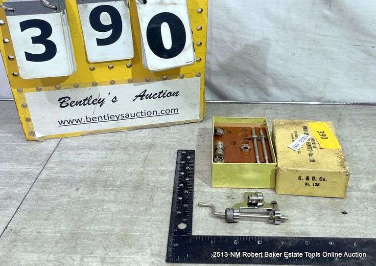 BOX: K&D CO. MAIN SPRING WINDER, NO. 128 - Bentley & Associates, LLC