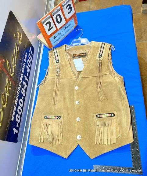 3-B WEST TANENSMITH LEATHER VEST - Bentley & Associates, LLC