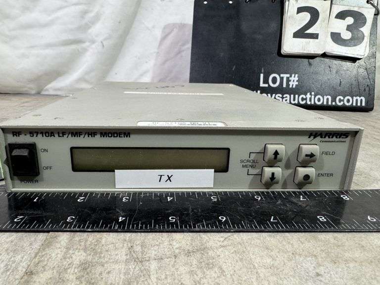 HARRIS RF-5710A LF/MF/HF MODEM - Bentley & Associates, LLC