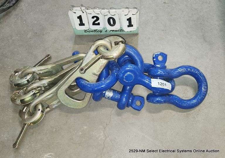 STACK: ANCHOR SHACKLES W/ QUICK LIFT FITTINGS - Bentley & Associates, LLC