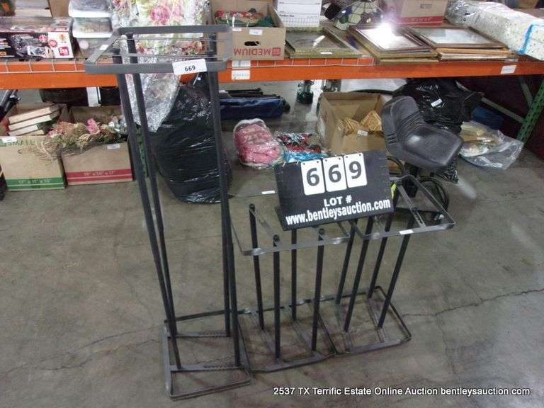 LOT: (3) METAL CLOSET SHOE ORGANIZER RACKS - Bentley & Associates, LLC