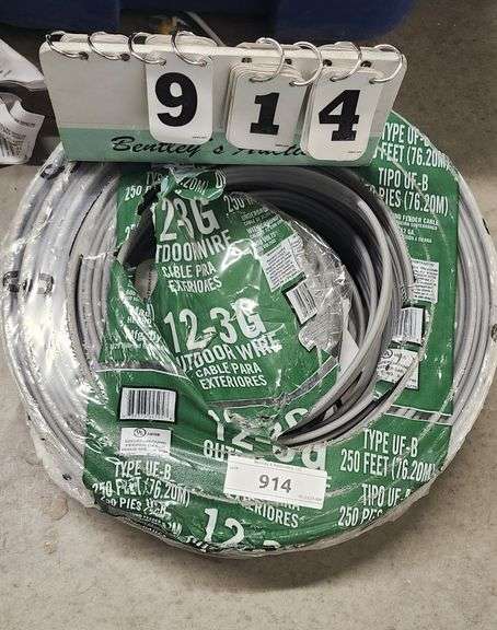ROLL: 12-3G OUTDOOR WIRE, CABLE WIRE, 250' - Bentley & Associates, LLC