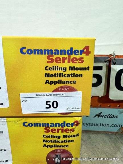 BOXES: GENTEX CORP. GCSB24PCW COMMANDER 4 SERIES FIRE ALARMS (3X MONEY ...