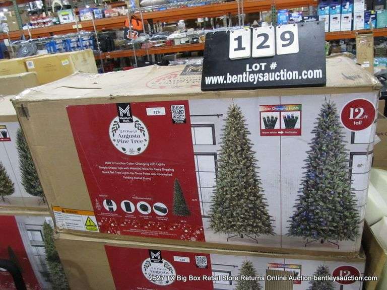 12' PRE-LIT AUGUSTA PINE TREE - Bentley & Associates, LLC