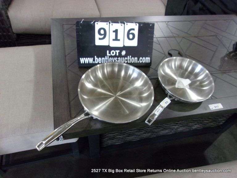 TRAMONTINA STAINLESS STEEL PANS (2X MONEY) - Bentley & Associates, LLC