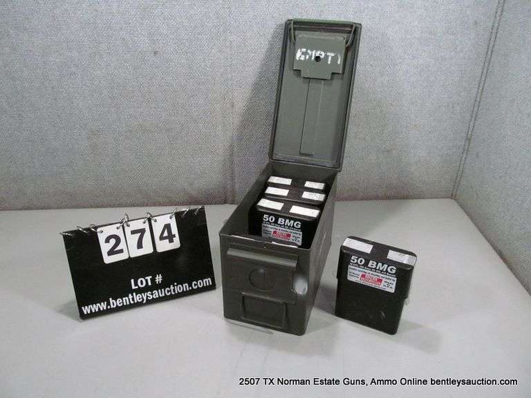 50 BMG 50 CAL RED TIP AMMUNITION W/ AMMO CAN - Bentley & Associates, LLC