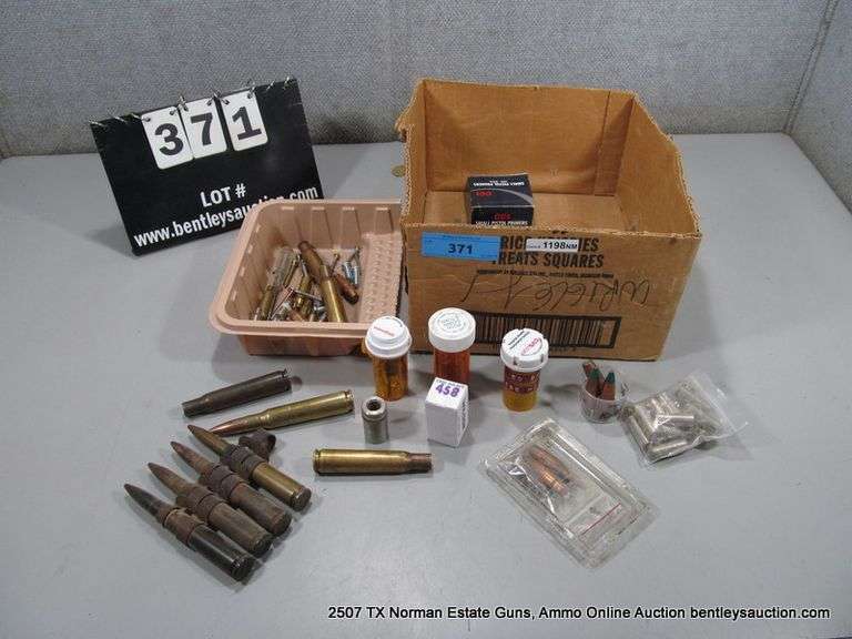 BOX: 50 CAL BULLETS & CASE HOLDER 458, MISC CASINGS - Bentley ...