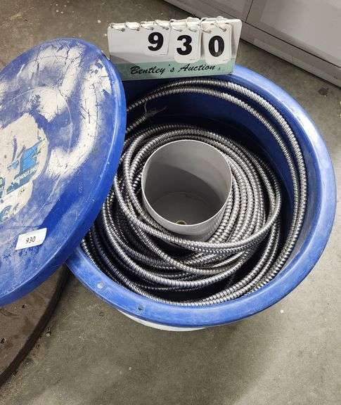 BLUE HEAVY DUTY PLASTIC CABLE BIN - Bentley & Associates, LLC