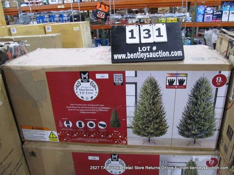 9' PRE-LIT AUGUSTA PINE TREE (MISSING BOX) - Bentley & Associates, LLC
