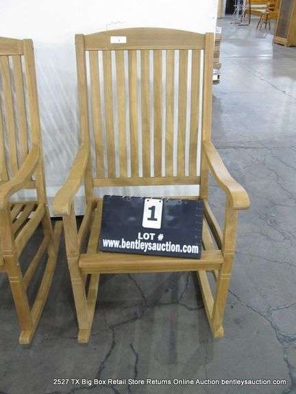 TEAK ROCKING CHAIR - Bentley & Associates, LLC