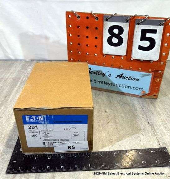 BOX: EATON "SNAP ON" TYPE ONE HOSE CLAMP, 100 PCS, NO. 201, 3/4 ...