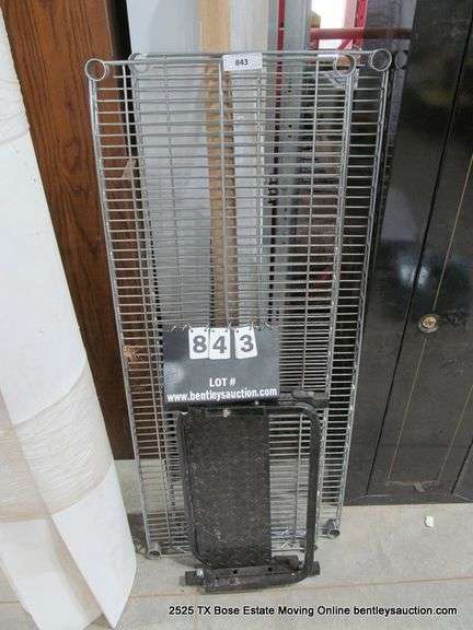 LOT: RV TIRE STEP STOOL, METRO SHELVING UNIT - Bentley & Associates, LLC