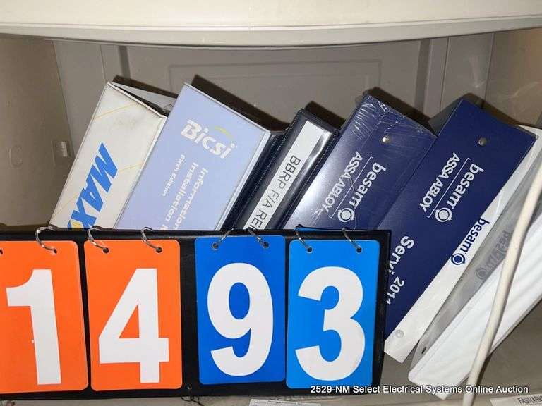 SHELF: BINDERS OF SERVICE PART MANUALS - Bentley & Associates, LLC