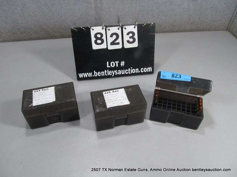 223 REM, WIN BRASS, WIN PRIMERS, 40 GR NOSLER B.T. , 1 PARTIAL BOX (3X ...