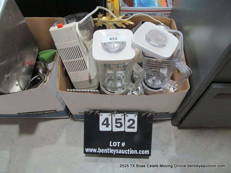 BOX: ASSORTED VINTAGE ELECTRIC BLENDERS & SMALL APPLIANCES - Bentley ...