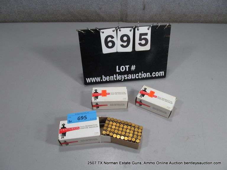 CENTURION 5MM REMINGTON RIM FIRE MAGNUM SHELLS (3X MONEY) - Bentley ...