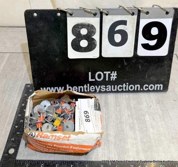 BOX: RAMSET 1" LOW VELOCITY POWDER FASTENERS - Bentley & Associates, LLC