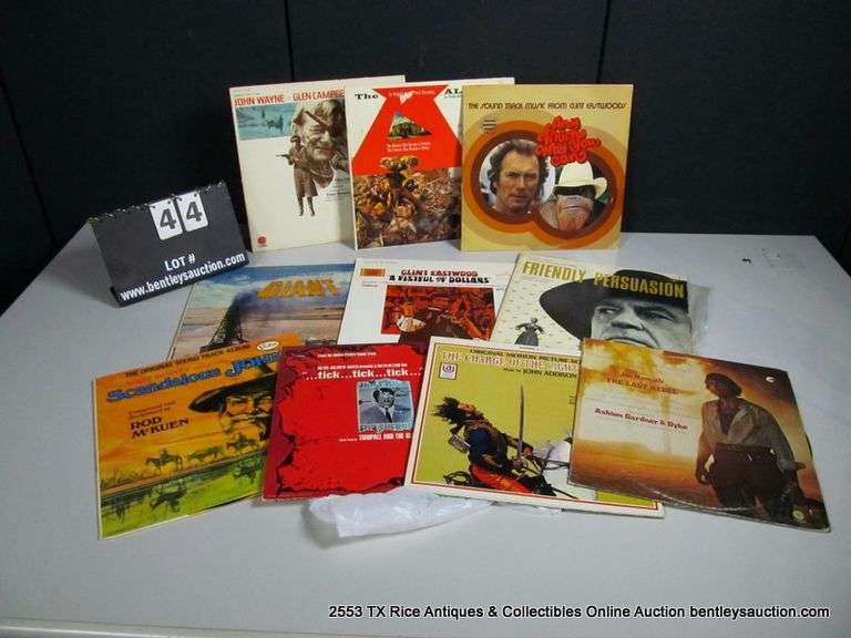 LOT (10): VINTAGE LPS - MOSTLY WESTERN SOUNDTRACKS & ACTORS - INCLUDES ...