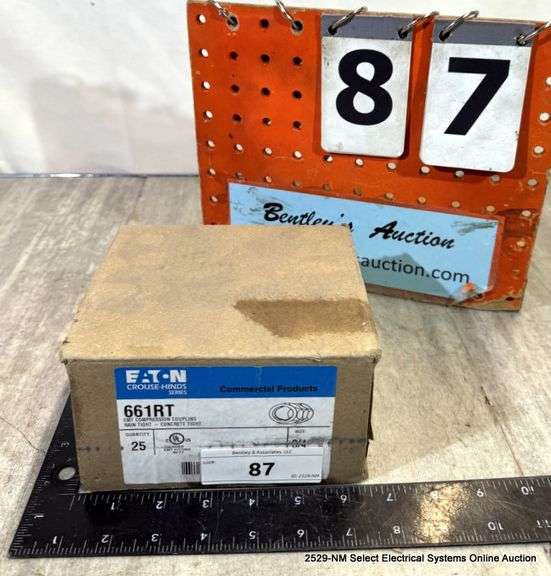 BOX: EATON EMT COMPRESSION COUPLING RAIN TIGHT, CONCRETE TIGHT, 3/4 ...