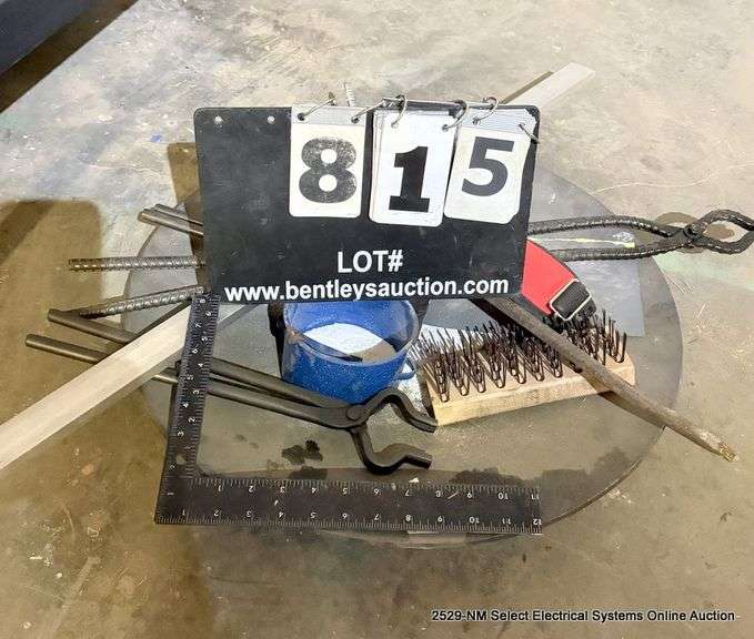 METAL DISC, METAL RODS, SMALL POT - Bentley & Associates, LLC