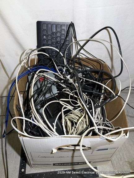 BOX: ASSORTED WIRES, PHONE CABLES - Bentley & Associates, LLC