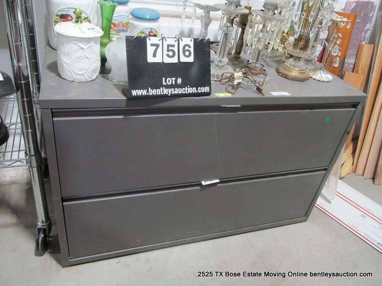 GRAY HERMAN MILLER 2-DRAWER LATERAL FILE CABINET - Bentley & Associates ...