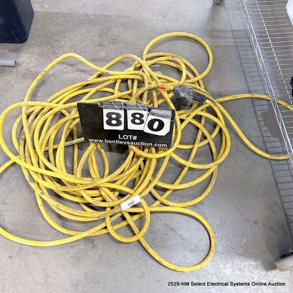 YELLOW HEAVY DUTY INDUSTRIAL EXTENSION CORD - Bentley & Associates, LLC