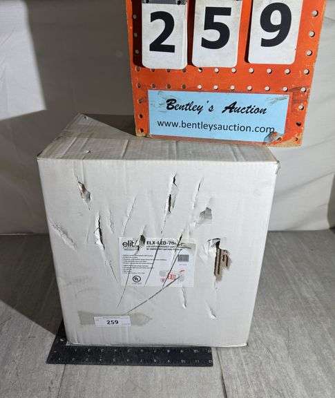 BOX: ELITE LIGHTING LED EXIT/EMERGENCY LIGHT W/ BATTERY BACK UP, EXL ...