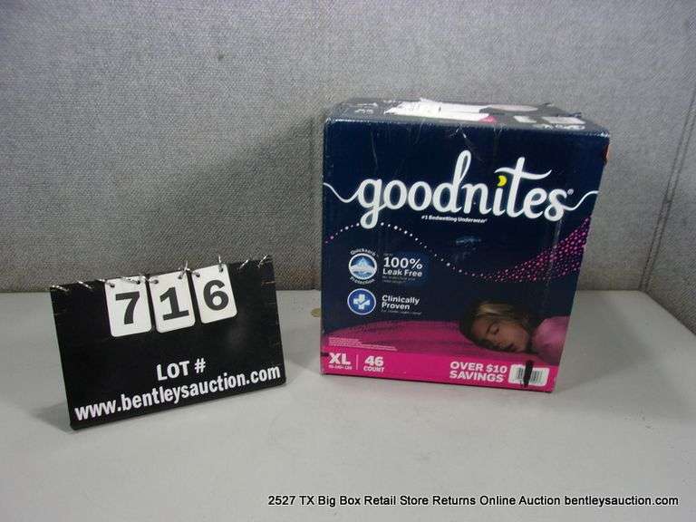 Goodnites Bed Wetting Underwear Xl 46 Count Bentley And Associates Llc