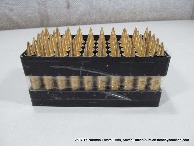 LOT: 50 CAL BULLETS - UNKNOWN GR, IN CASE - Bentley & Associates, LLC