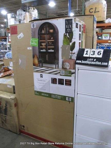 MM ENZO COLLECTION BOOKCASE - BLACK, 1 BOX - Bentley & Associates, LLC