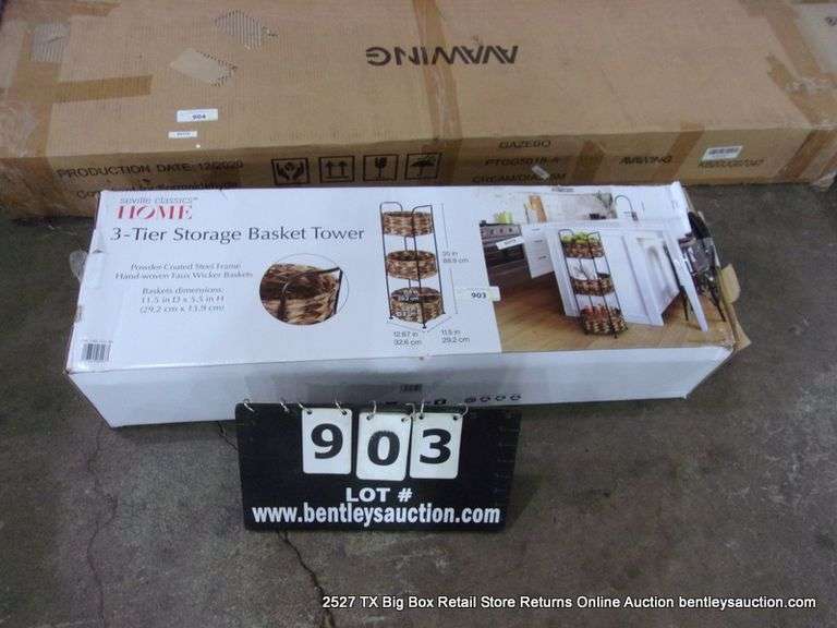HOME SEVILLE CLASSICS 3-TIER STORAGE BASKET TOWER - Bentley ...