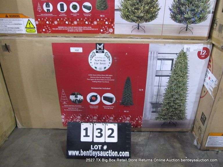 12' PRE-LIT AUGUSTA PINE TREE - Bentley & Associates, LLC