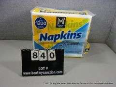 MEMBER'S MARK NAPKINS - 4 PACKS, 300 PER PACK - Bentley & Associates, LLC