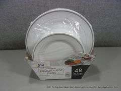 MM PREMIUM PLASTIC PLATES - 48 PLATES - Bentley & Associates, LLC