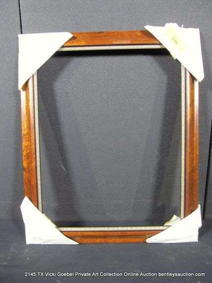 BURLED WALNUT FINISH SIMPLE WOOD FRAME 20 X 24 - Bentley & Associates, LLC