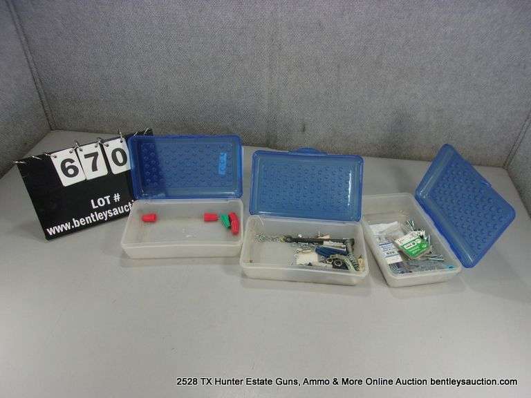 LOT: PLASTIC CONTAINERS W/ MISC - Bentley & Associates, LLC