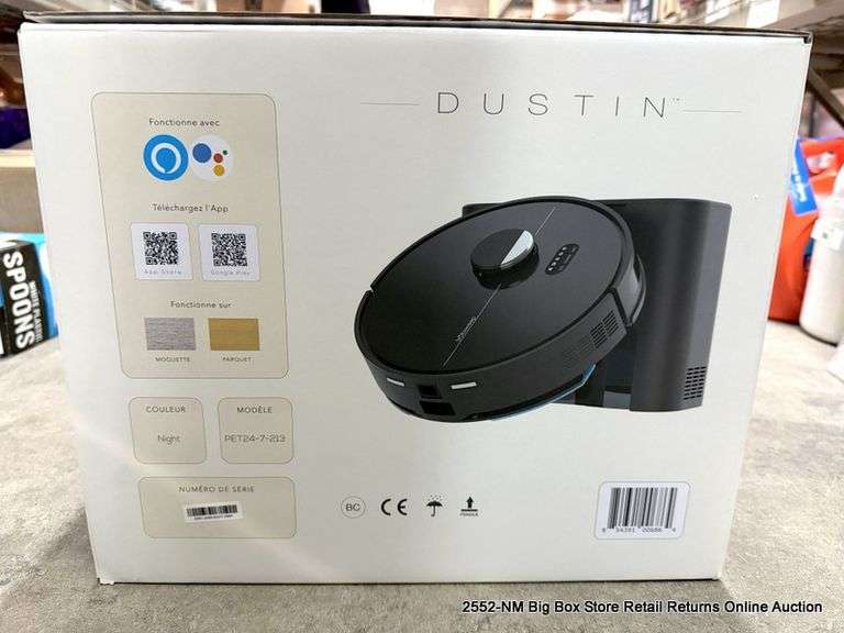 DUSTIN MODEL PET24-7-213 SELF EMPTY ROBOT VACUUM - Bentley & Associates ...