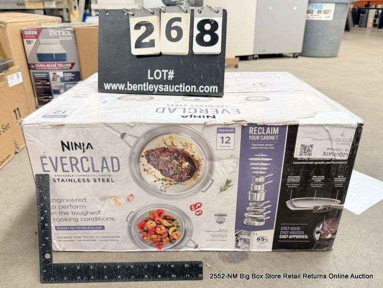 NINJA EVERCLAD 12 PC SET - STAINLESS STEEL - Bentley & Associates, LLC