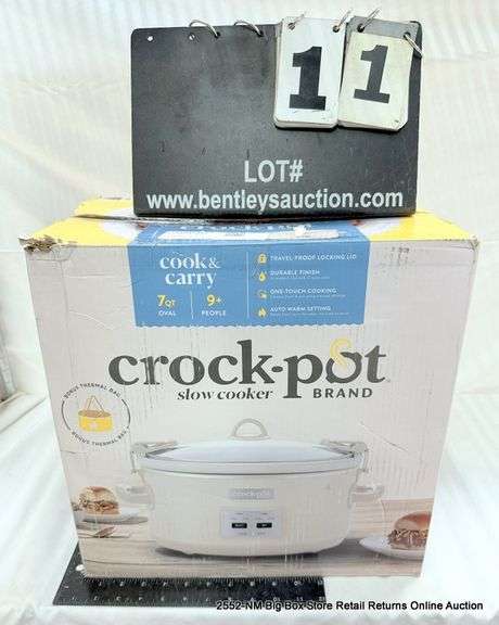 CROCK-POT SLOW COOKER 7 QT COOK & CARRY - Bentley & Associates, LLC